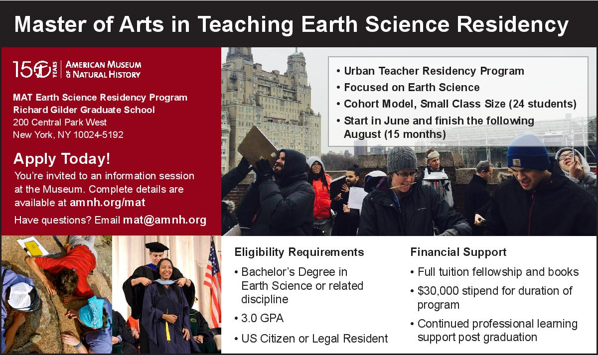 Fully Funded MAT Program Opportunity – CIRES CGA